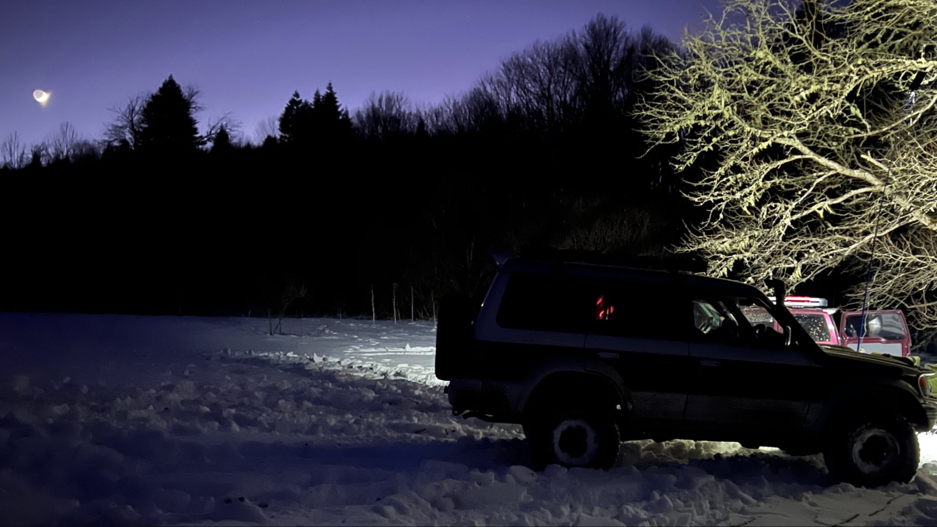 Едем на трех паджеро искать снег! Испытание паджеро Джуниор  на 28 колесах /krd4x4