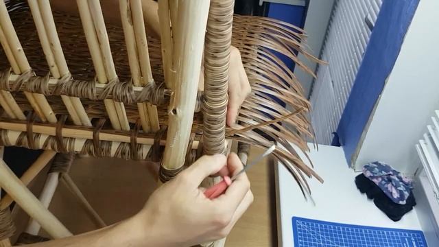 Стул плетеный - часть 4, сборка и оплетка сиденья
