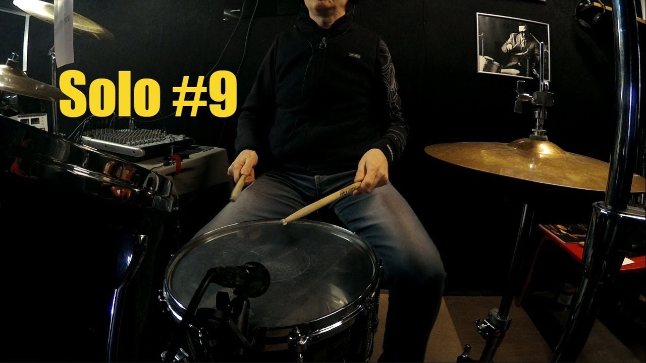 Drum solo #9 (t 80) + хэт и бочка/Charley Wilcoxon - 150 Rudimental Solos