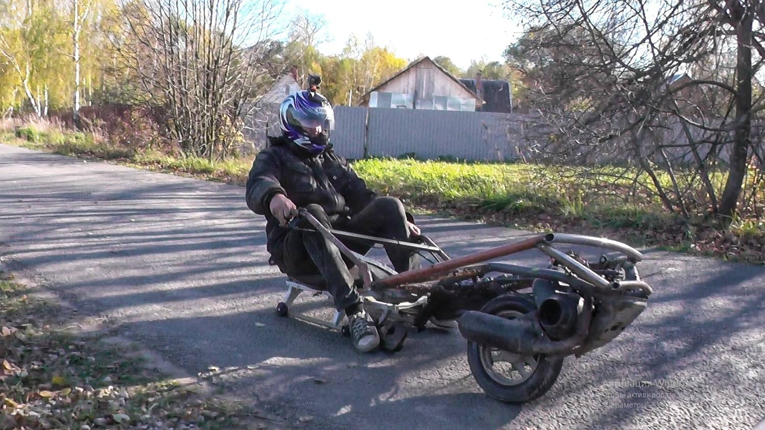 садовая тележка из японского скутера honda dio #2