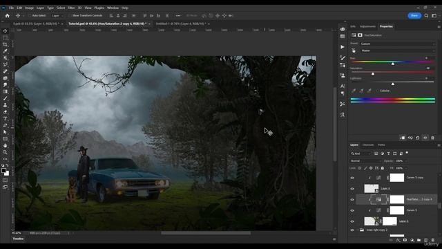 8. 7- Adjusting Saturation