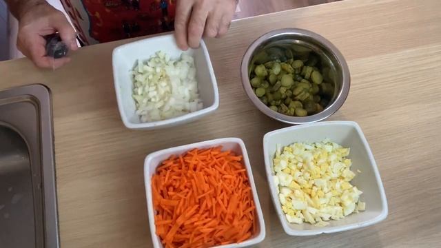 Мой секрет варки картошки для салатов. Салат с куриной печенью