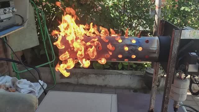 Автоматическая горелка Бабингтона на отработанном масле