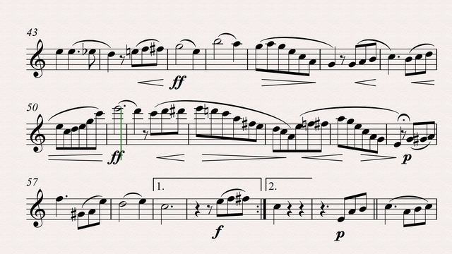 М.Петренко Вальс видео-минусовка и ноты для саксофона-альта и фортепиано, темп 80