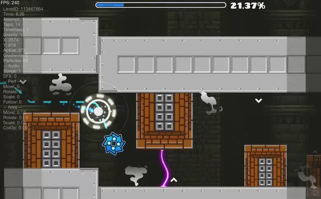 Geometry dash "Crushing laboratory" by sansur15 (me)