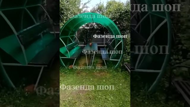 Беседка из поликарбоната. Оцинкованный каркас.