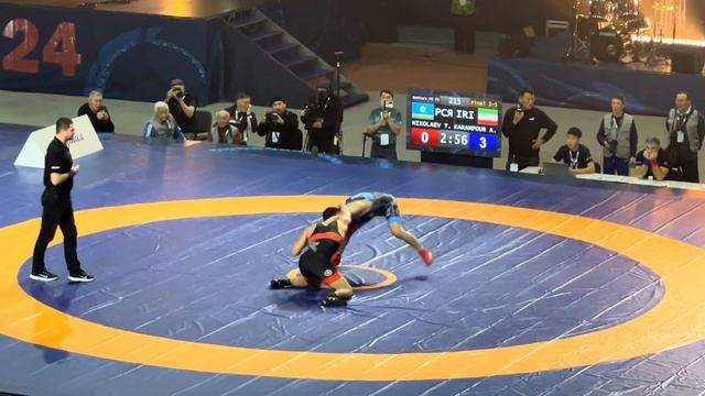 74кг за бронзу. Николаев (Саха) - Карампур (Иран)