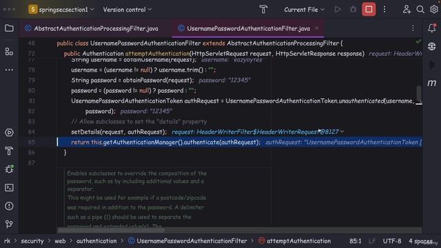 013 Demo of Spring Security internal flow - Part 2