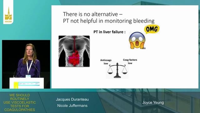 WE SHOULD ROUTINELY USE VISCOELASTIC TESTS FOR COAGULOPATHIES  (ISICEM 2023)