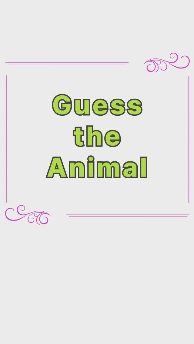 Названия животных (2 класс)