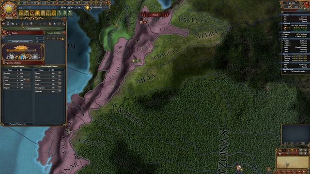 Europe Universalis IV 1.37. Инки. Часть 3. Первая война с европейцами. 1505-1522.
