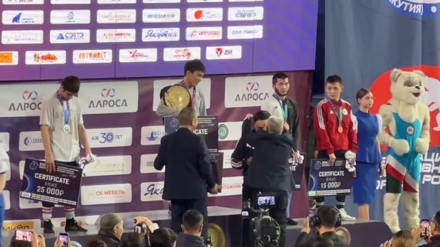 57 кг. Церемония награждения