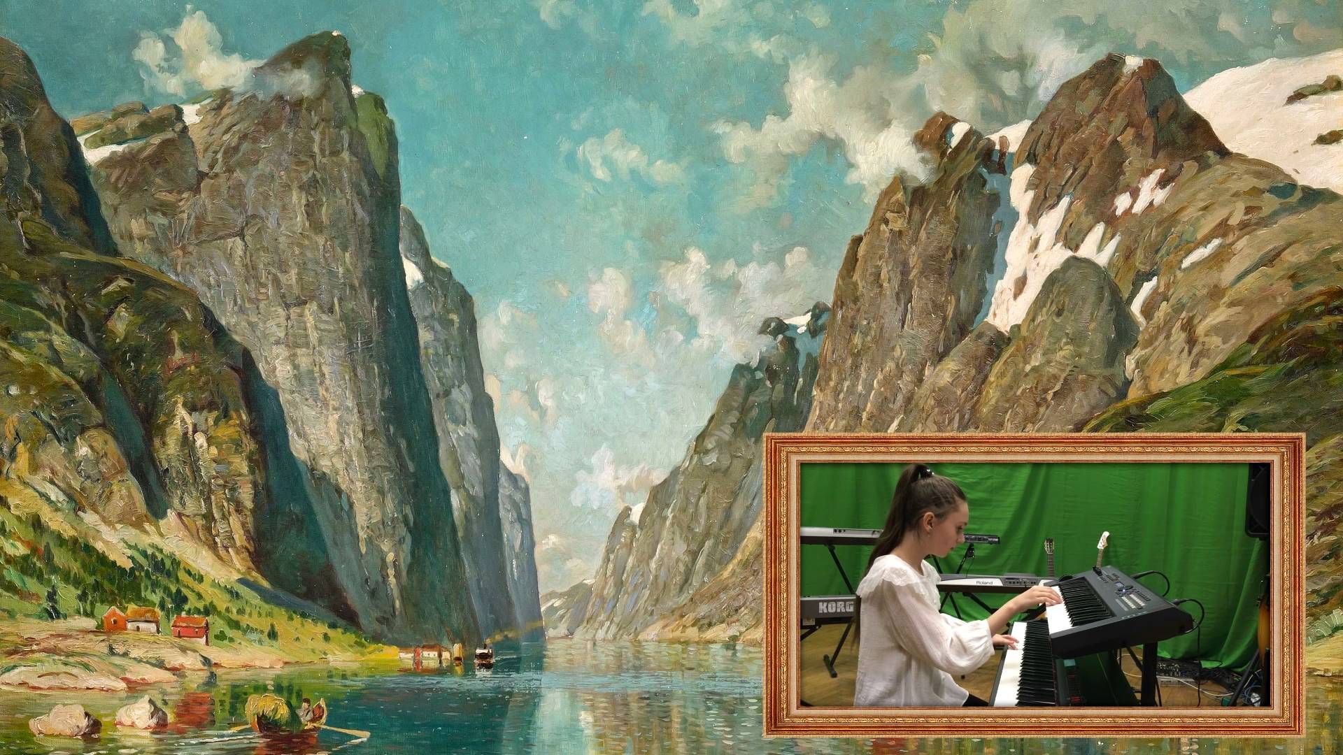 Э. Григ "Норвежские песни и танцы Оп.17 №22" - художник А. Норман - синт. В. Кудинова, Арт-Резонанс