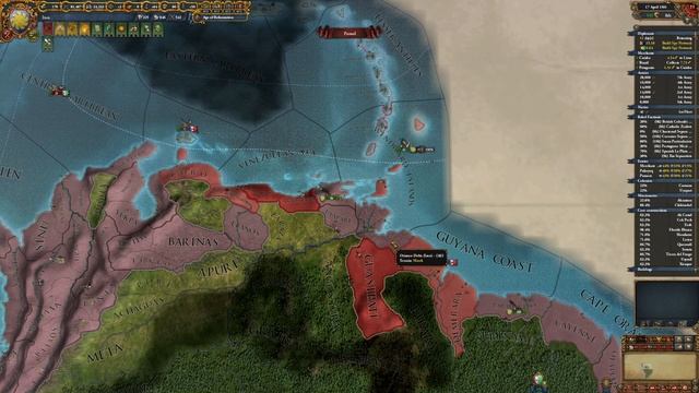 Europe Universalis IV 1.37. Инки. Часть 6. 1573-1590. Заход в Мексику.