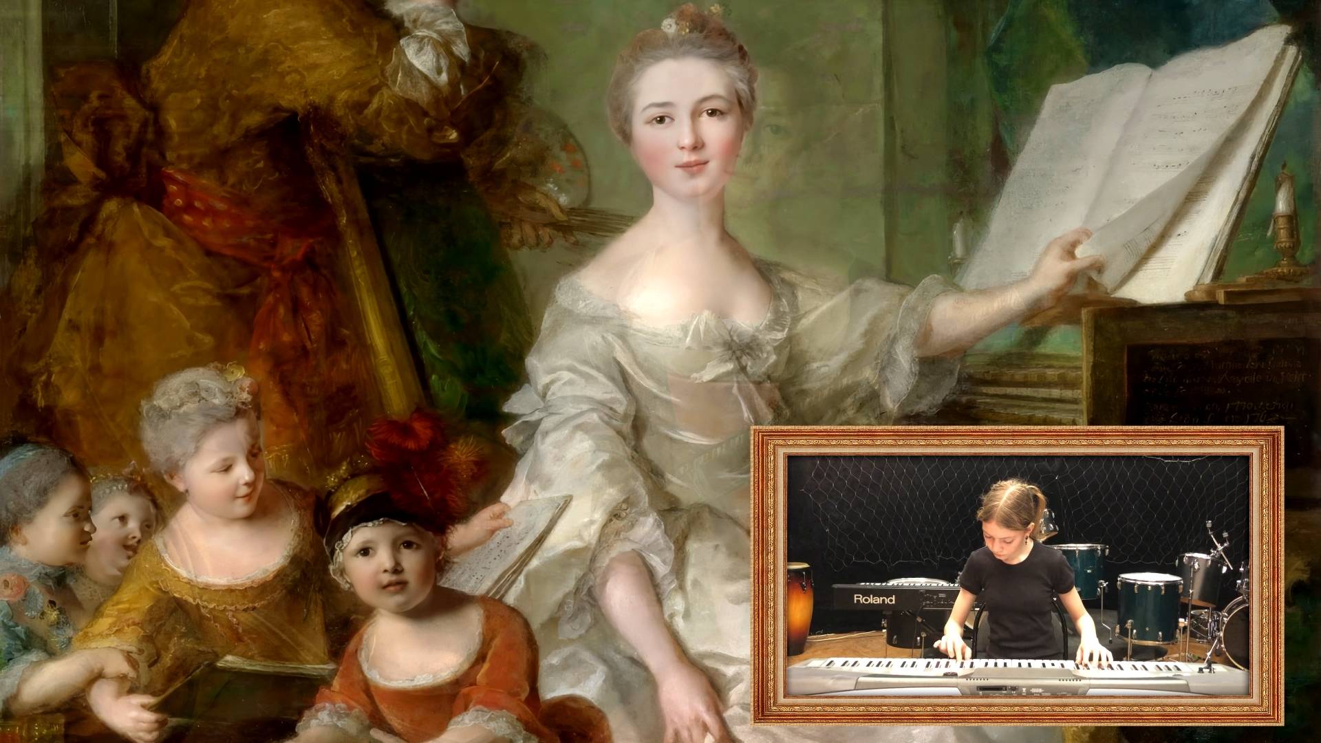 Г.Ф. Гендель "Менуэт Ре минор - художник Ж. Натье - синтезатор Александра Вольнова, "Арт-Резонанс"