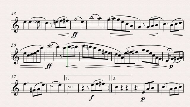 М.Петренко Вальс видео-минусовка и ноты для саксофона-альта и фортепиано, темп 160