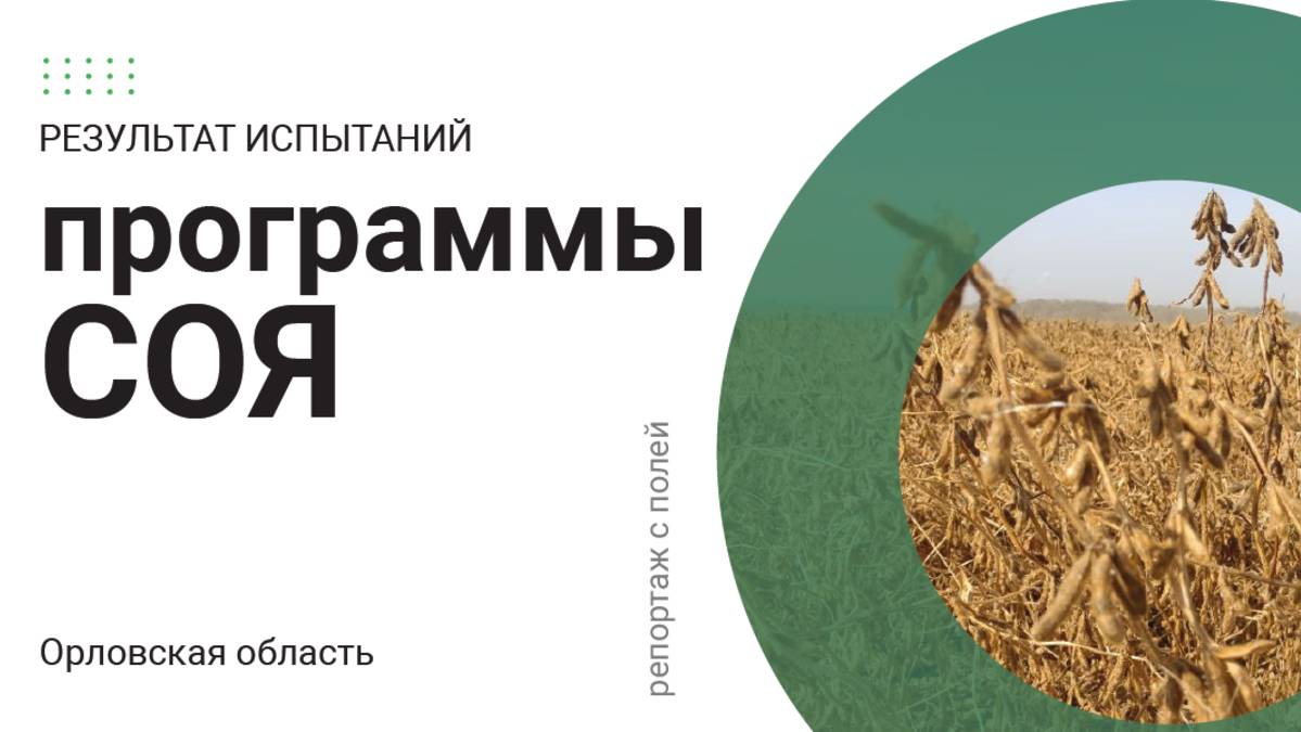 Репортаж с полей. Результаты испытаний программы «Cоя»