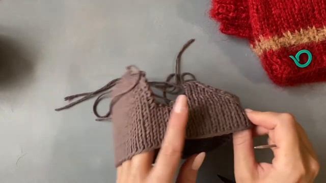 Обработка v-образной горловины #barberry_vest_iiaks