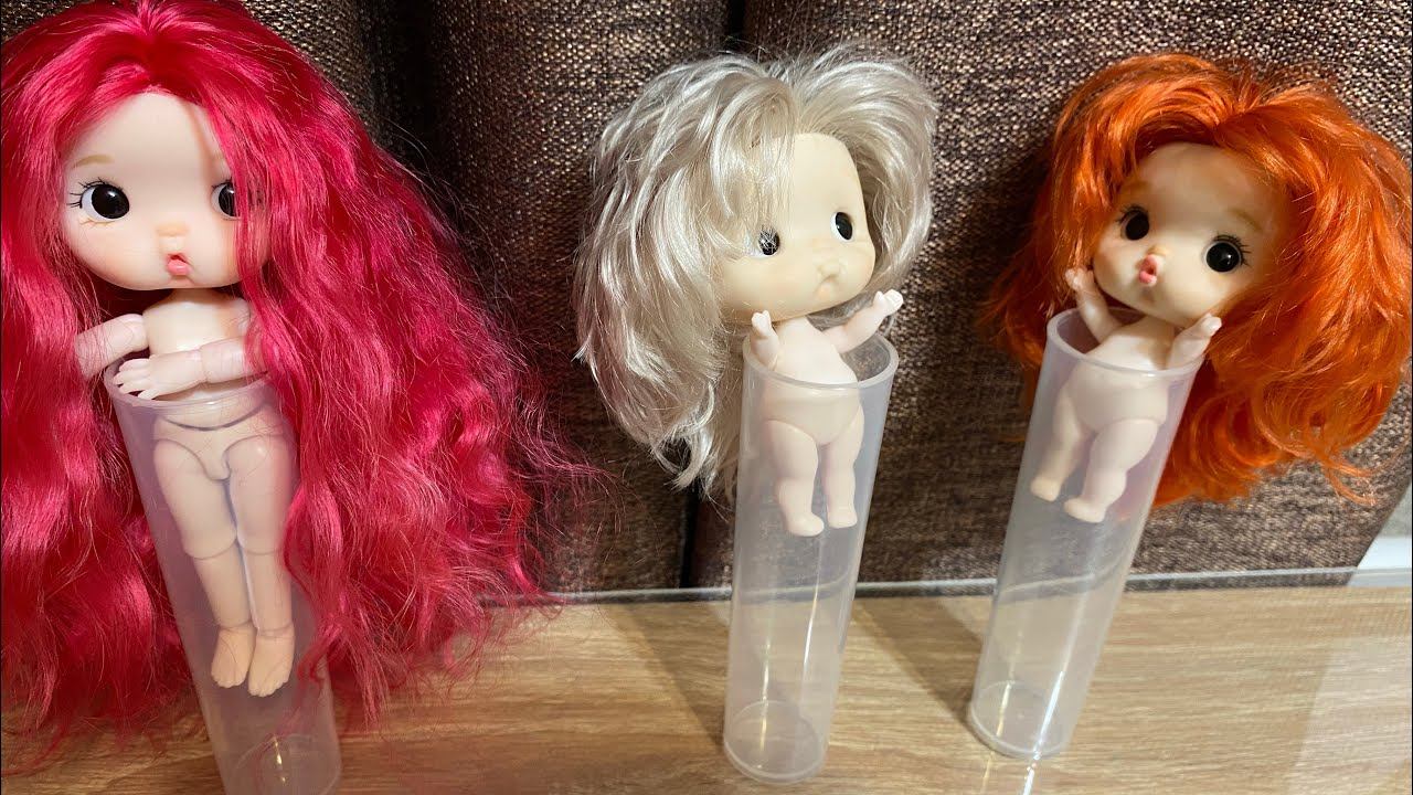 Перепрошивка и проклейка волос куклам. Так проводим новогодние выходные дни