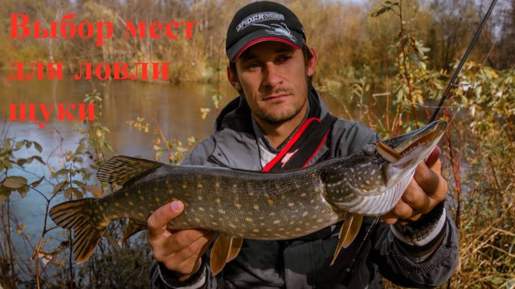 Выбор мест для ловли щуки осенью на малой реке. Отчет о рыбалке. Часть 1.