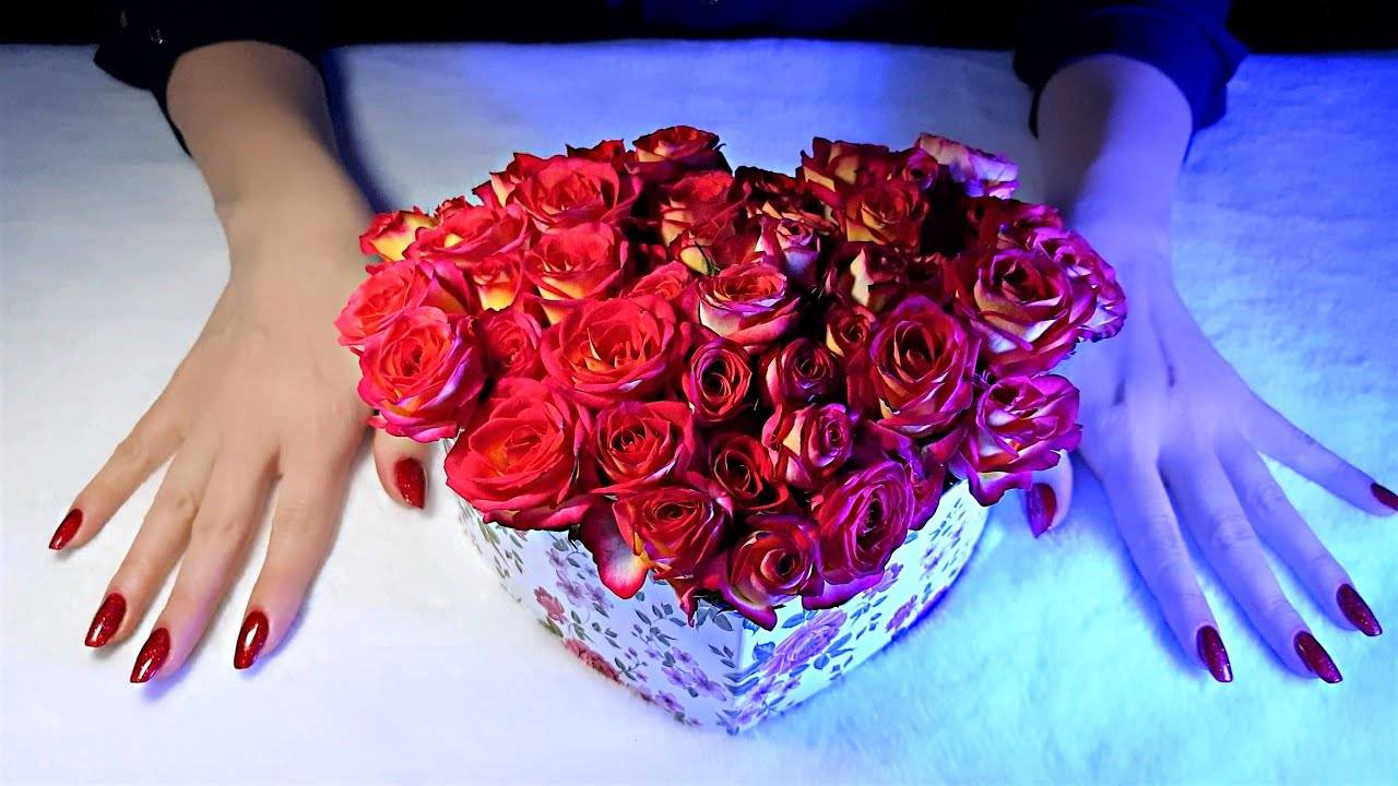 АСМР Букет своими руками в День Святого Валентина