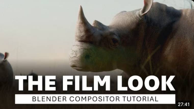 Эмуляция фильма в учебном пособии viewport compositor | Blender