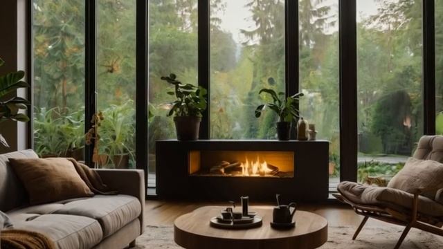 Красивая фоновая музыка. Шум и звуки дождя .Музыка  для отдыха, расслабления, учебы и медитаций