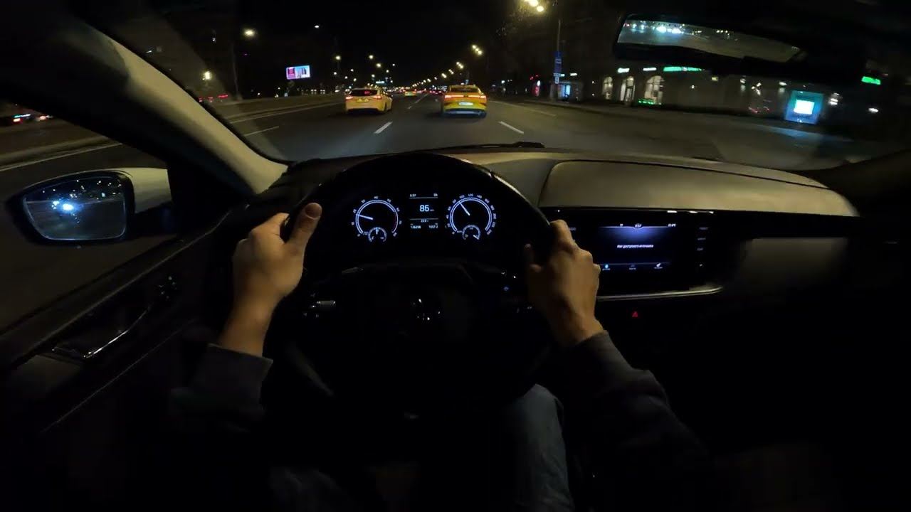 2021 Skoda Rapid / Шкода Рапид 1.6 автомат 110 л.с. | Ночной тест-драйв от первого лица