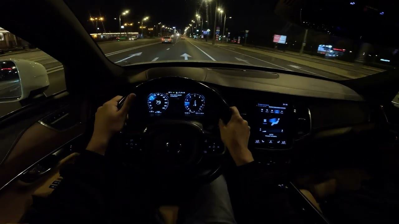 2018 VOLVO XC90 / Вольво ХС90 2.0 турбо автомат 249 л.с. | Ночной тест-драйв от первого лица
