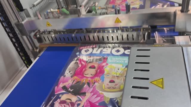 Упаковка шоколадных конфет и книг в термоусадочную пленку на автоматической машине Smipack HS500E