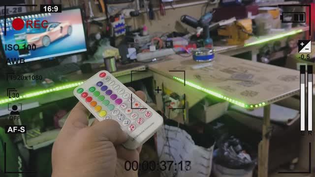 СВЕТОДИОДНАЯ ПОДСВЕТКА ВЕРСТАКА АДРЕСНАЯ ЛЕНТА УМНАЯ ЦВЕТОМУЗЫКА БЕГУЩИЕ ОГНИ СВЕТОМУЗЫКА RGB W2818