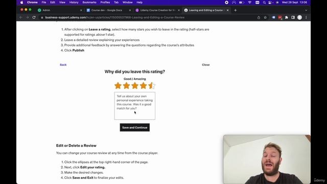 2 -Udemy ratings and reviews