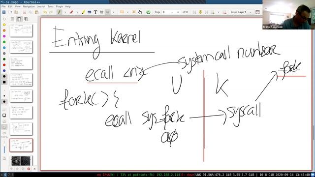 6.S081 Fall 2020 Lecture 3： OS Organization and System Calls