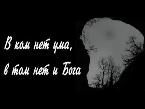 В ком нет ума, в том нет и Бога.