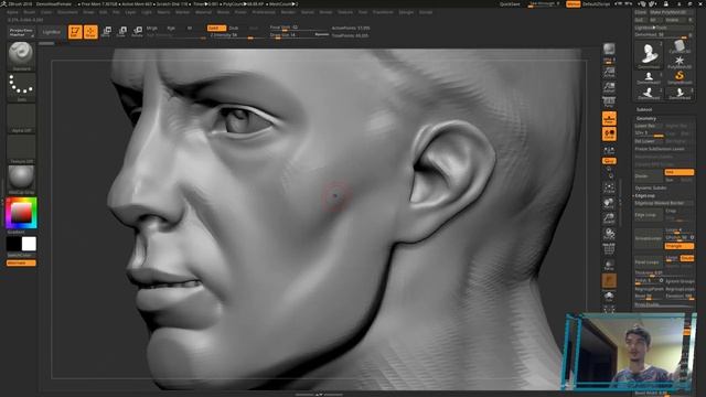 03 Zbrush для начинающих _ Сохранение и основы кисти (Урок)