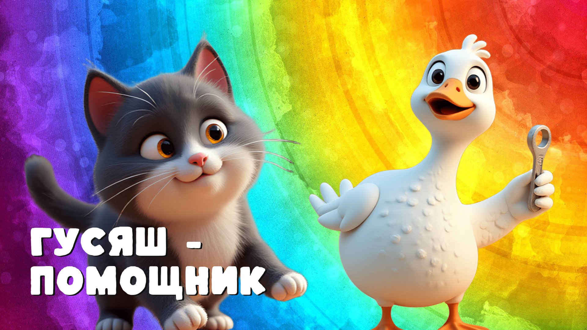 ГУСЯШ – ПОМОЩНИК или ремонт вертолёта | Мультфильм для детей ✨🐤