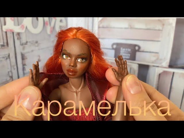 Авторская шарнирная кукла БЖД - Афро Карамелька.Review of my author's BZhD doll. Caramel