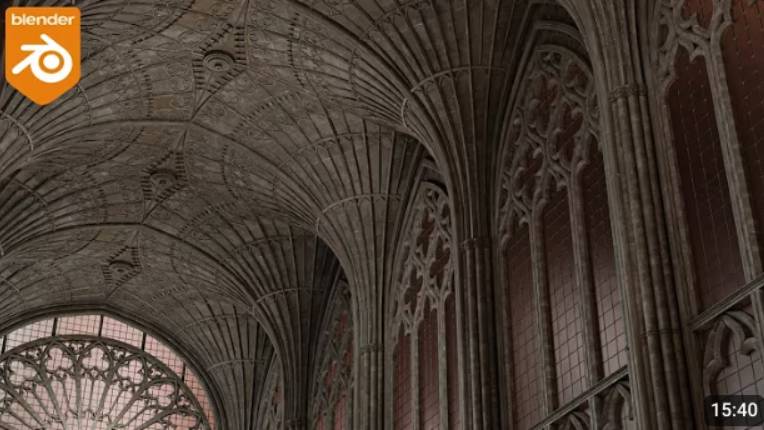 Моделирование сводов в Blender - Стрельчатая арка
