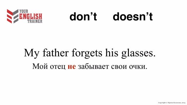Уровень 1. Урок 11. Your English Trainer. Интенсив курс для начинающих