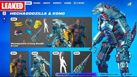 Фортнайт Меха Годзилла и Конг в магазине предметов