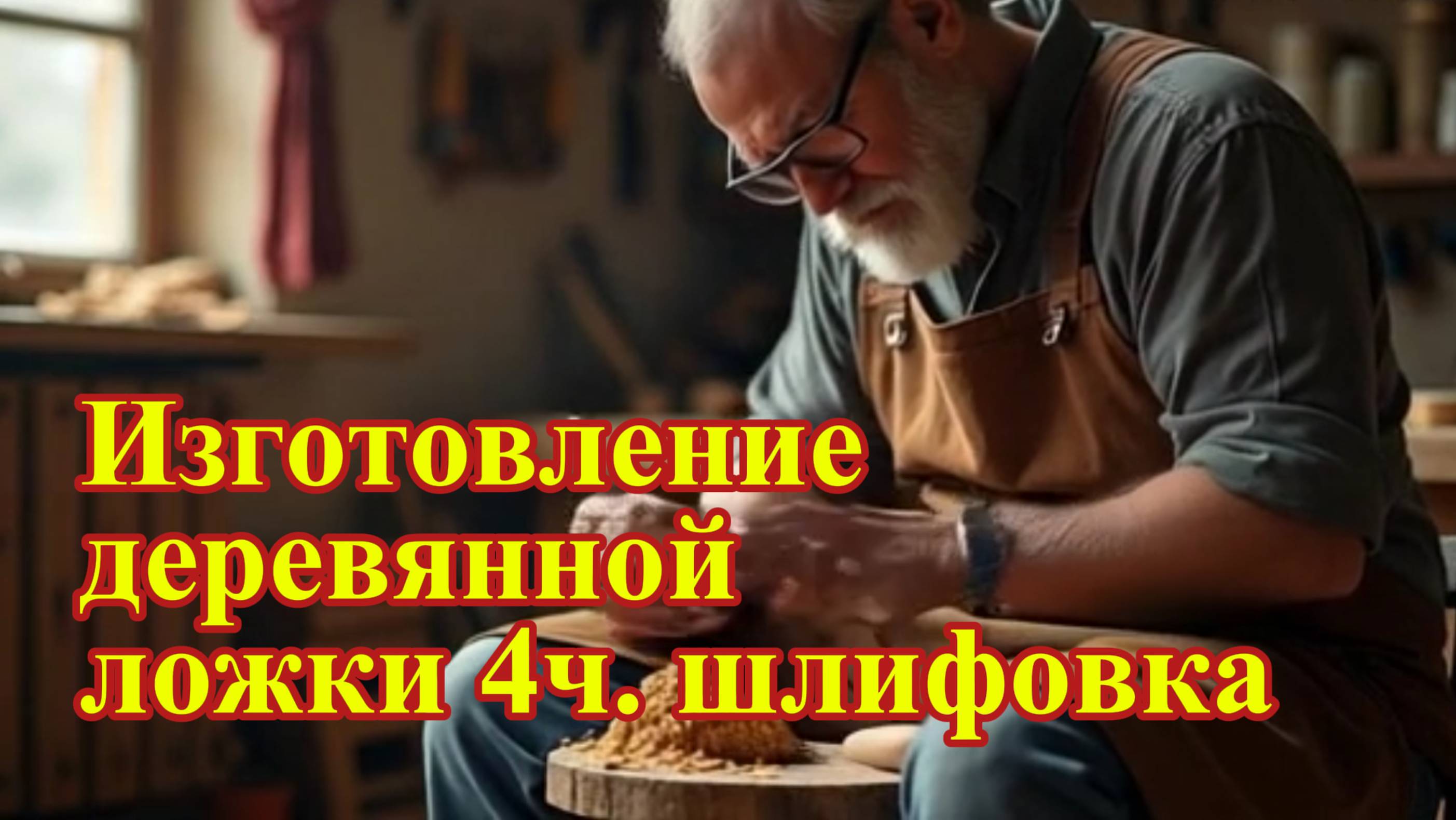 Изготовление деревянной ложки. 4ч. шлифовка