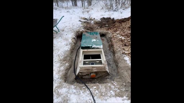 Зимний монтаж септика Тверь 0.5ПН в Ярославле (д. Колокуново)