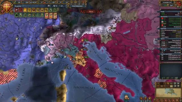 EU IV 1.36 Византия №19 - Восстановление Арагона и соединение Италии и Балкан (The Last Crusade)
