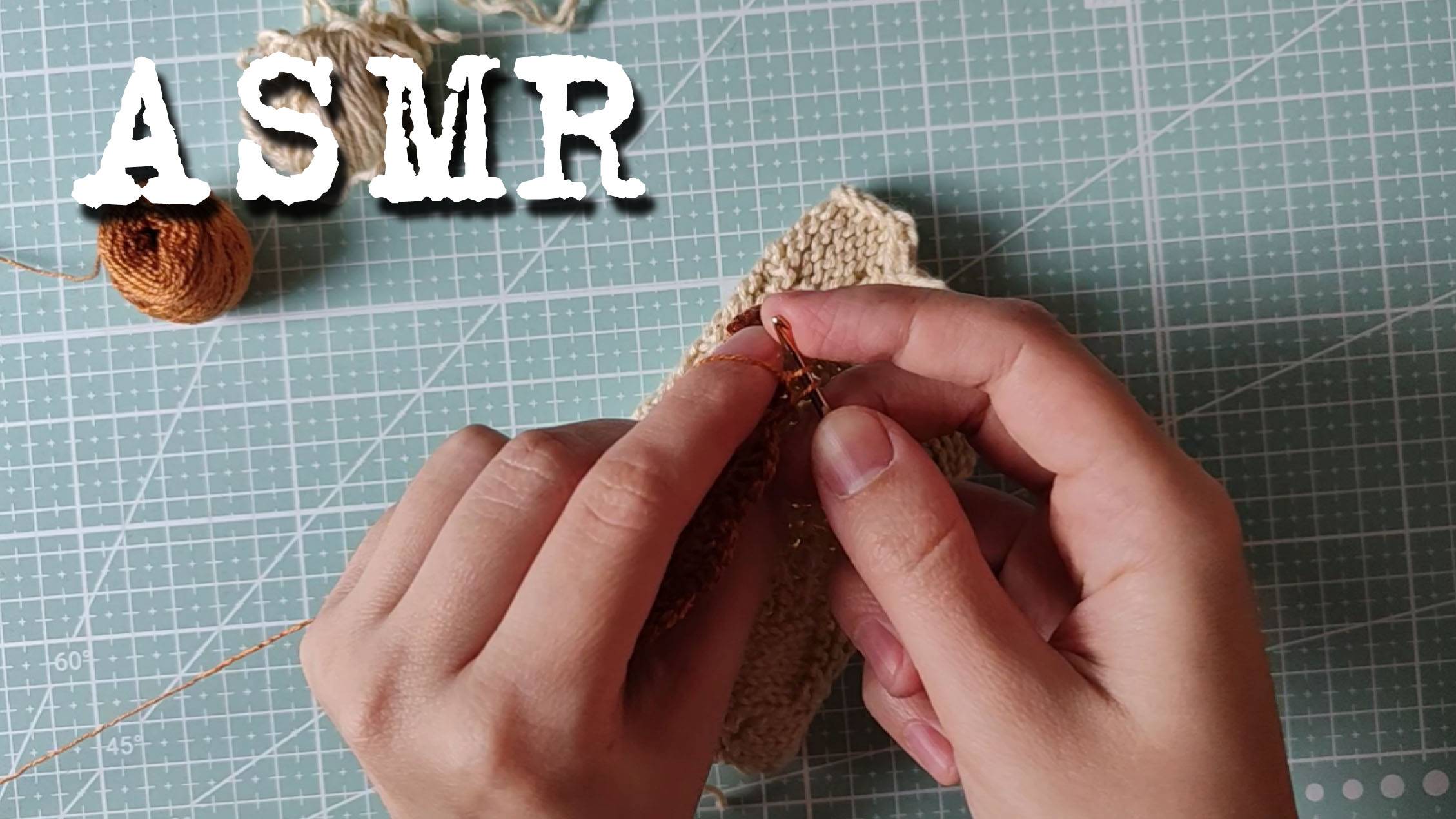 [ASMR] Вязание крючком (схема)