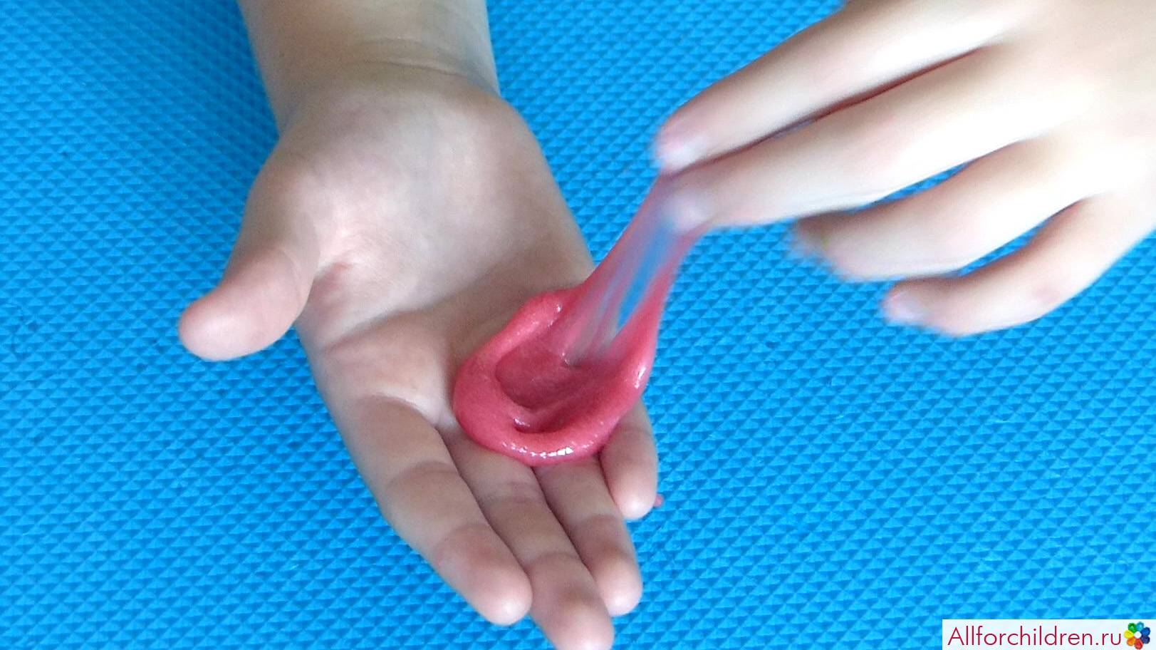 Делаем слайм из маски-плёнки для лица