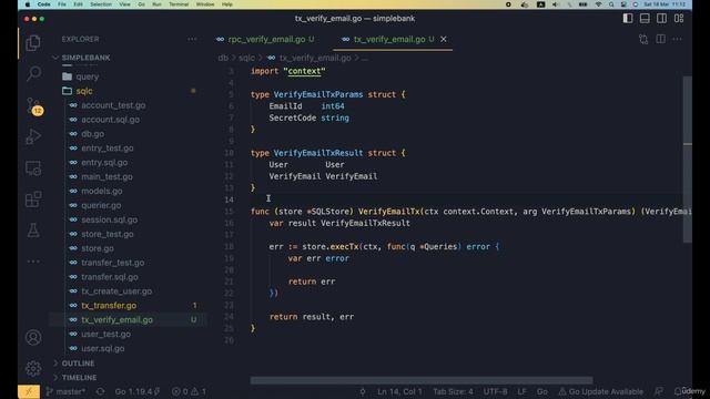 009 Implement email verification API in Go