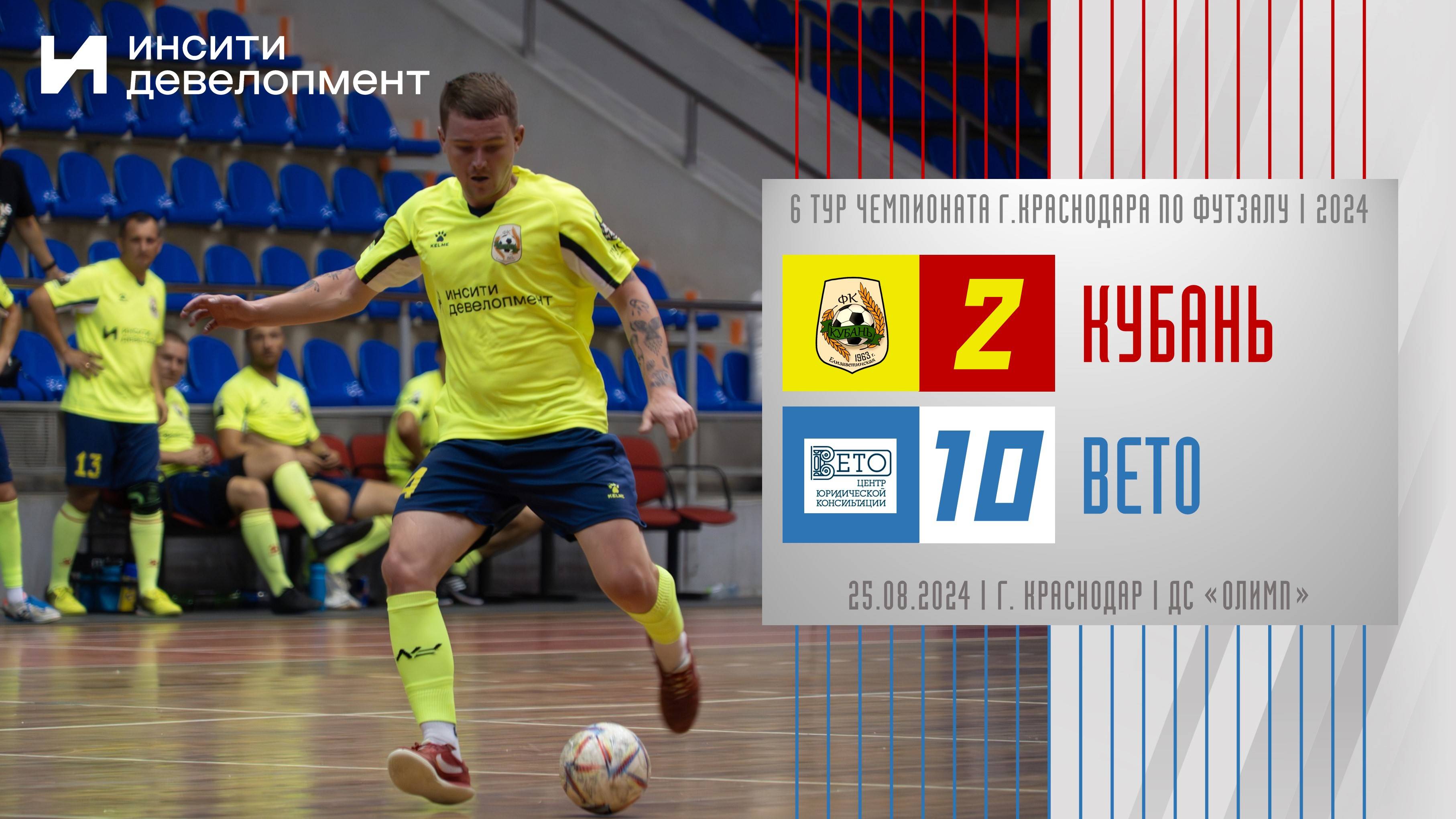 Кубань Елизаветинская x Вето | 25.08.2024