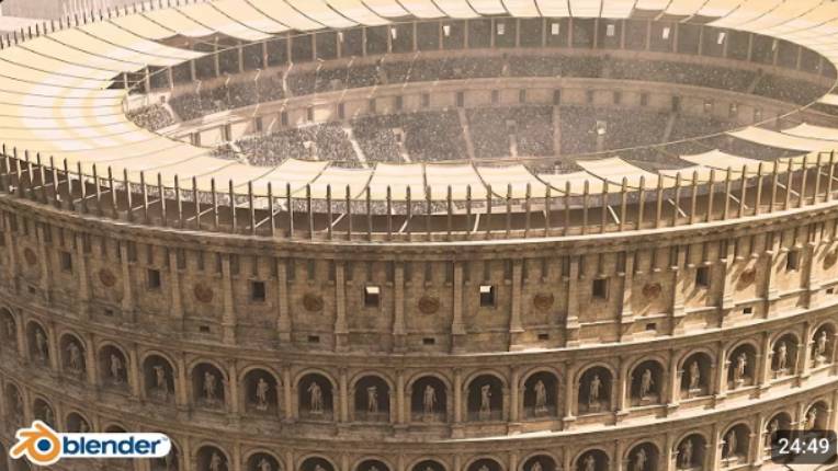 Как я перестроил колизей в blender