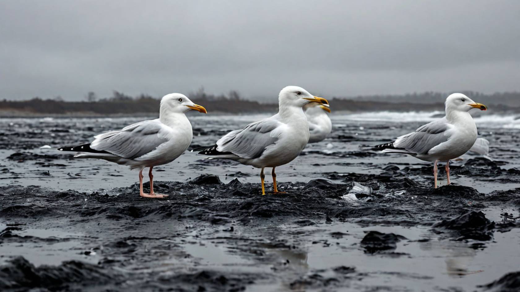 Общественное мнение. Птицы & мазут