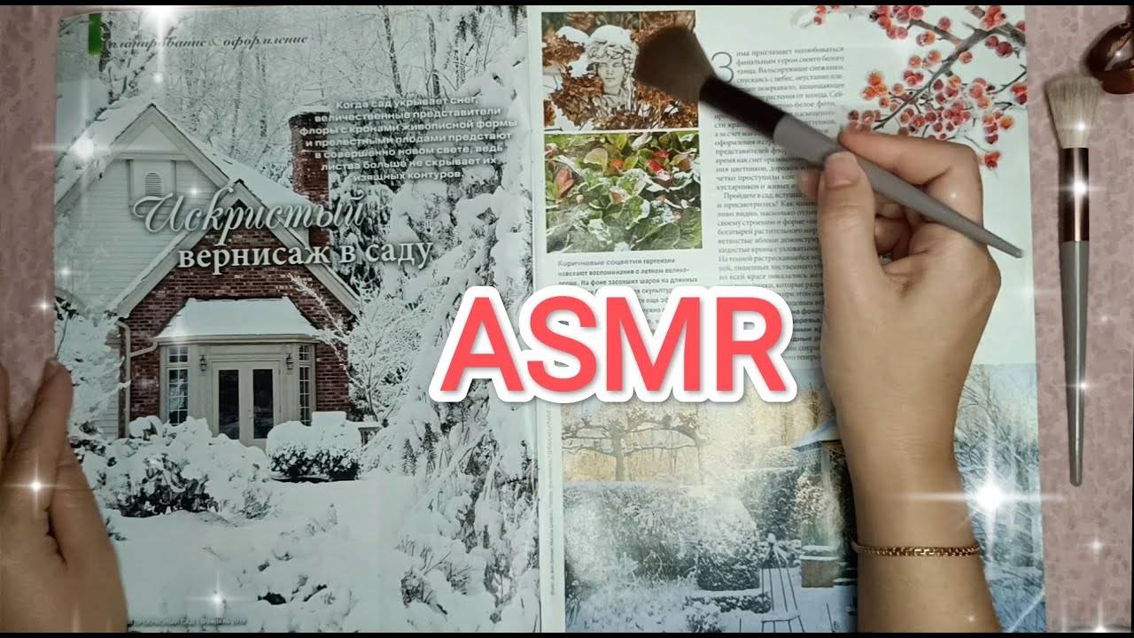 ASMR magazine & brush / АСМР журнал и кисть / шёпот